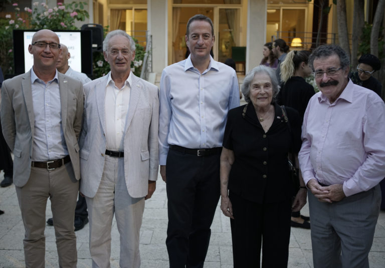 (L-R): Christian Duncumb (Director, British Council Israel); Prof ...